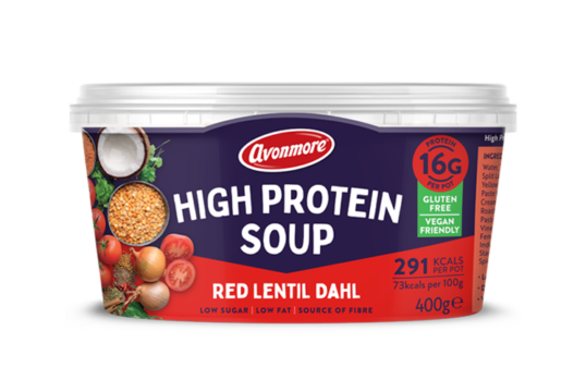 High Protein Red Lentil Dahl Soup - Avonmore